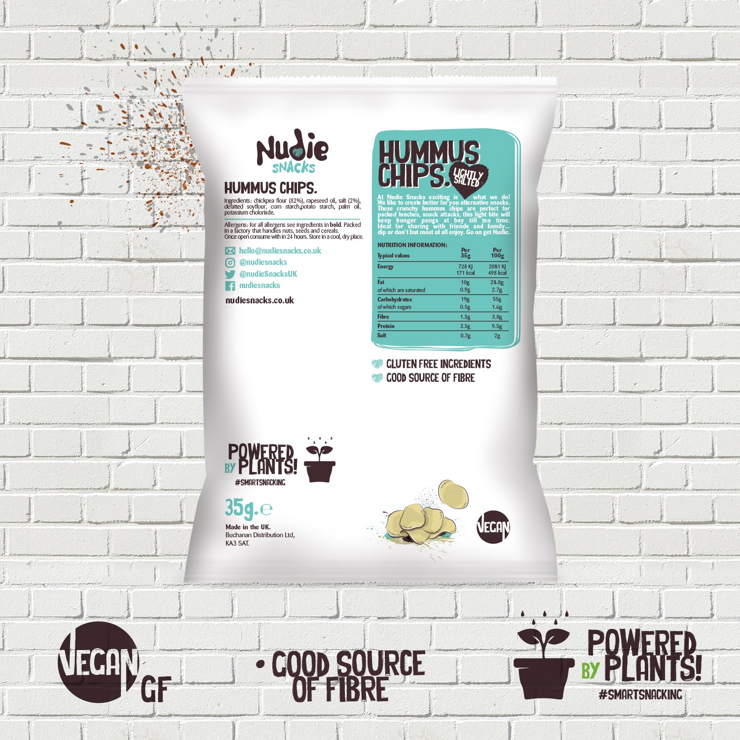 Lentil, Hummus & Quinoa Crisps Variety Pack | Nudie Snacks