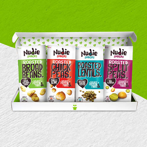 Nudie Snacks Pulses Selection Box - 3 of Each Flavour - Vegan Snacks